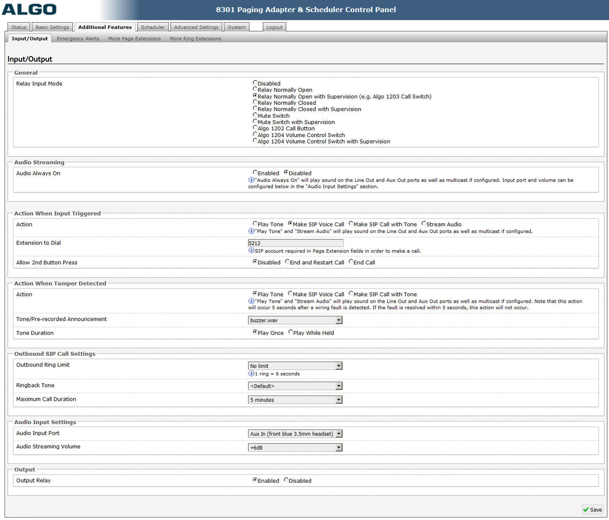 Algo 8301 PoE IP Voice Paging Adapter, with Audio Streaming & Tones ...