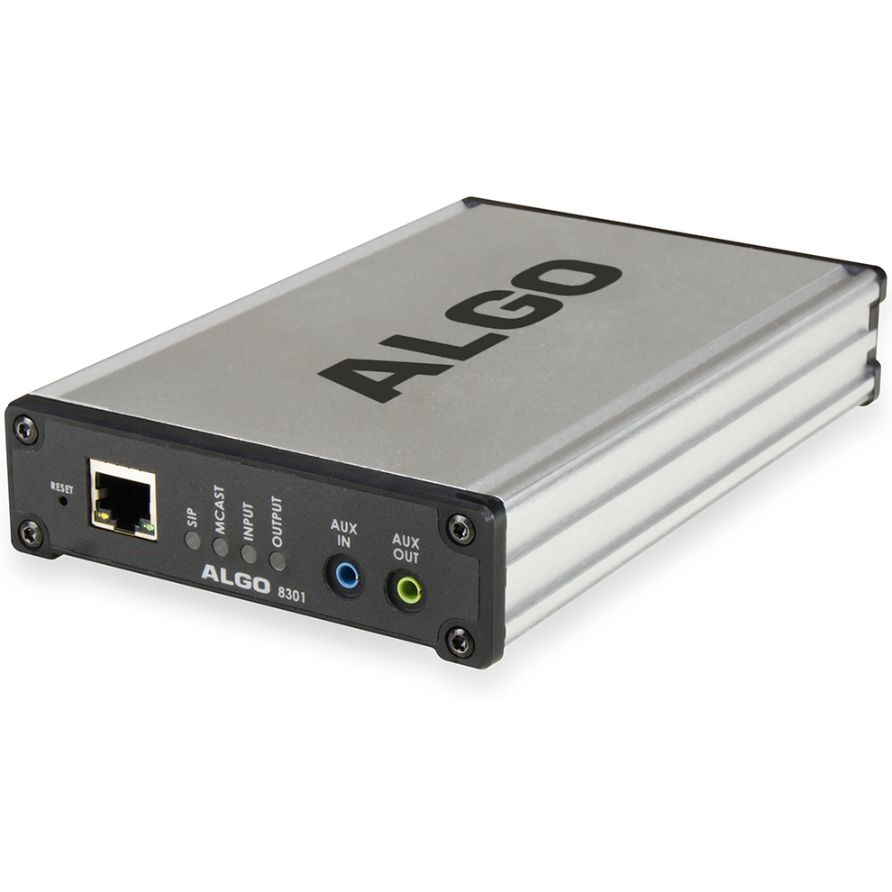 Algo 8301 PoE IP Voice Paging Adapter, with Audio Streaming & Tones / – Arktel Inc.